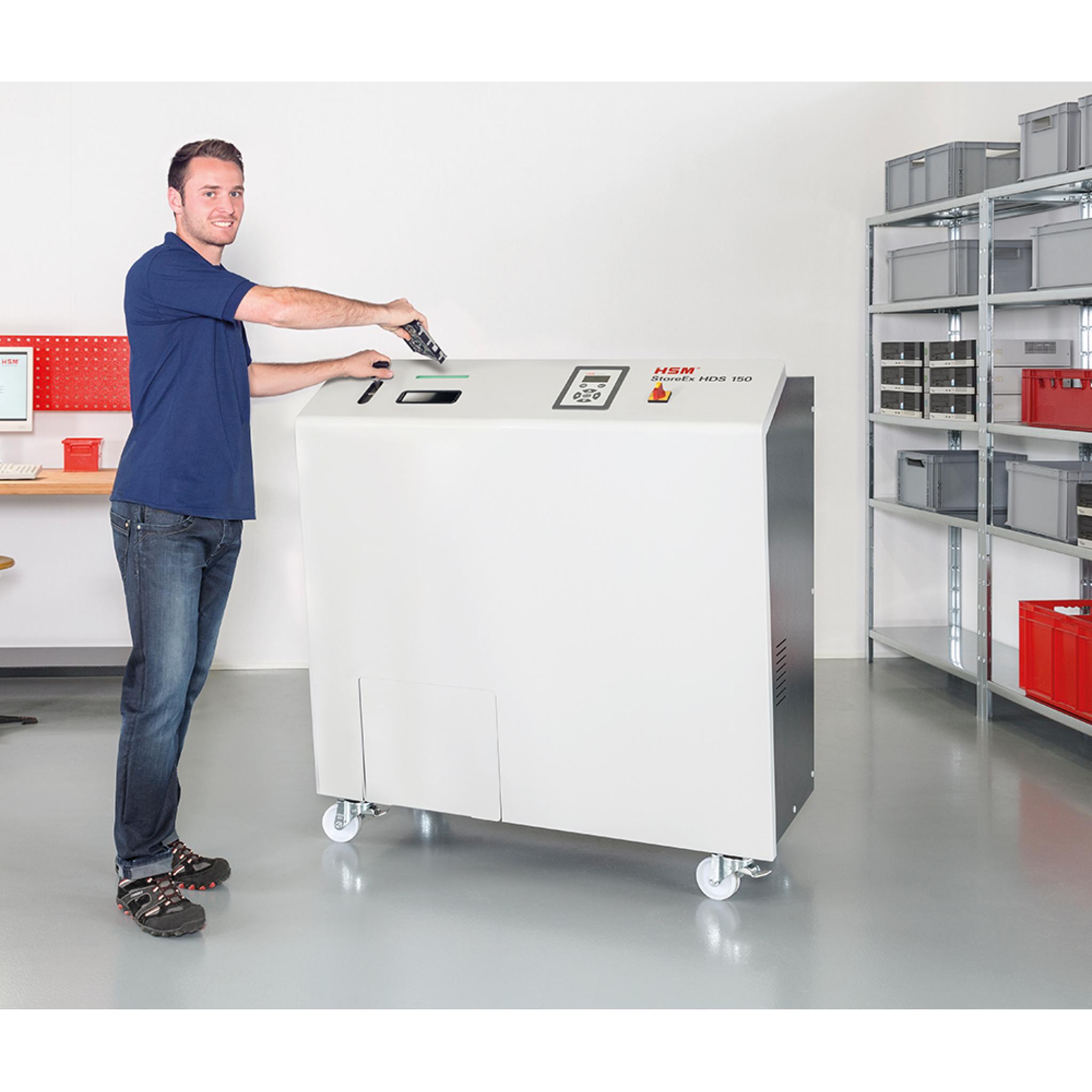 HSM HDS 150 40mm Digital Data Media Shredder